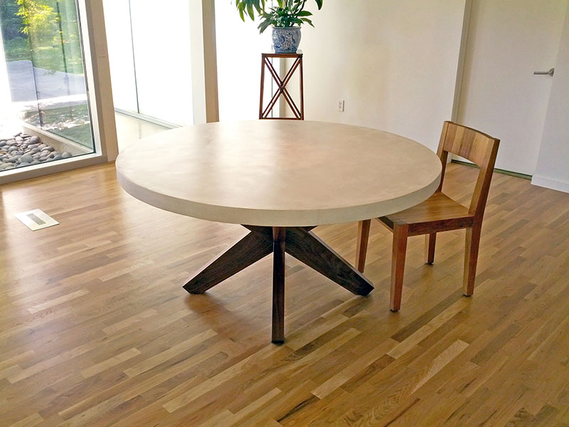 Round Concrete Tables - Concrete Countertop Experts