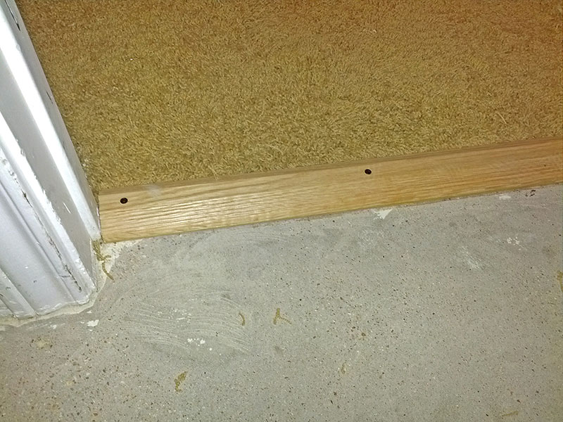 Installing Flooring Transition Strips in Concrete - Concrete Countertop ...
